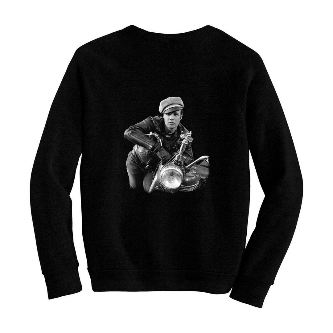 The Wild One - Marlon Brando - Sweatshirt Pre-shrunk, Hand Screened ...