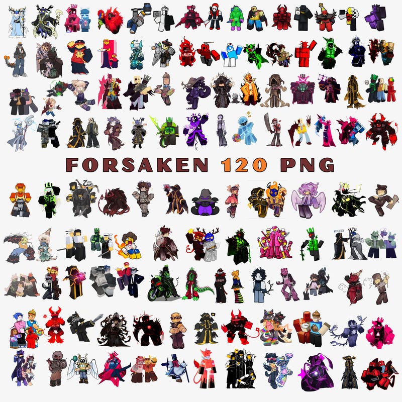 Roblox forsaken coloring pages - Etsy Portugal