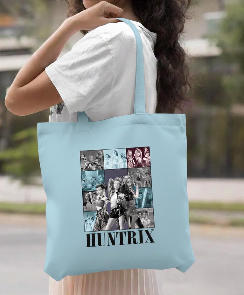 Custom Huntrix Tote Bag - Rumi Zoey Mira Fan Art Bag - Kpop Demon ...