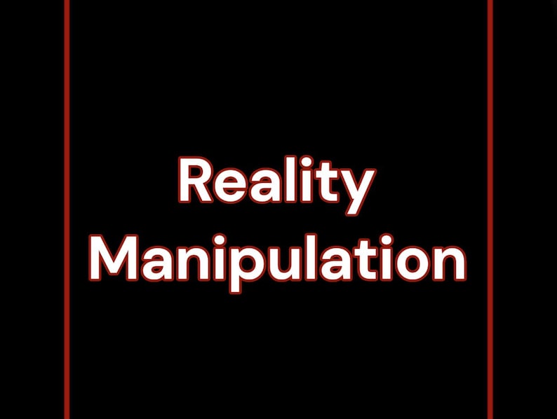 Reality Manipulation Ability Black Magic White Magic - Inlcudes Power ...