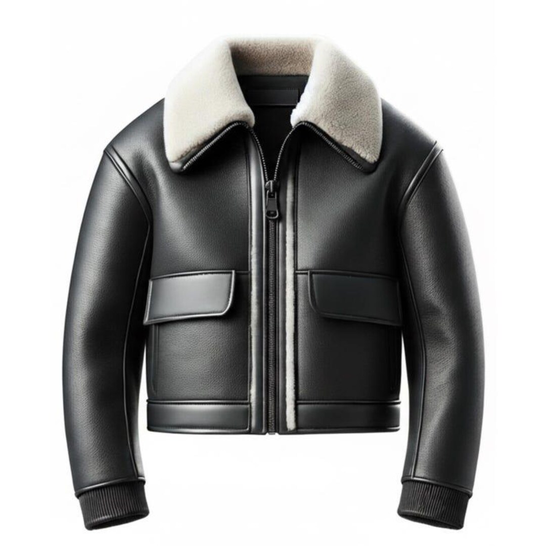 Men’s Lambskin B3 Aviator Jacket – Warm Shearling Bomber for Winter - Etsy
