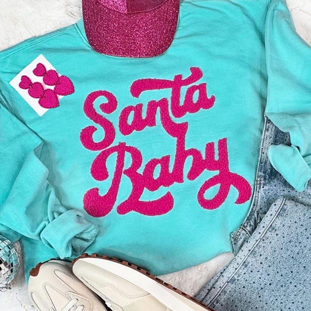 Santa Baby Pink Fluffy Patch - Etsy