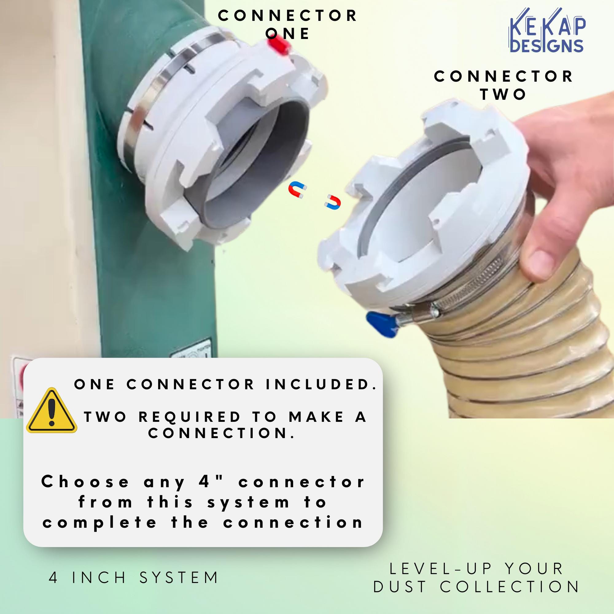 Tool Hub | 4 Inch Dust Collection Connector - Etsy