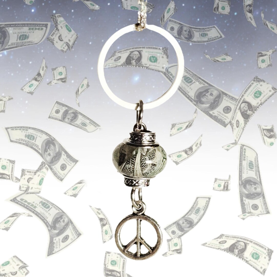 Prosper Path Money Bead Keychain, Pathway to Wealth Money Art Charm. - Etsy
