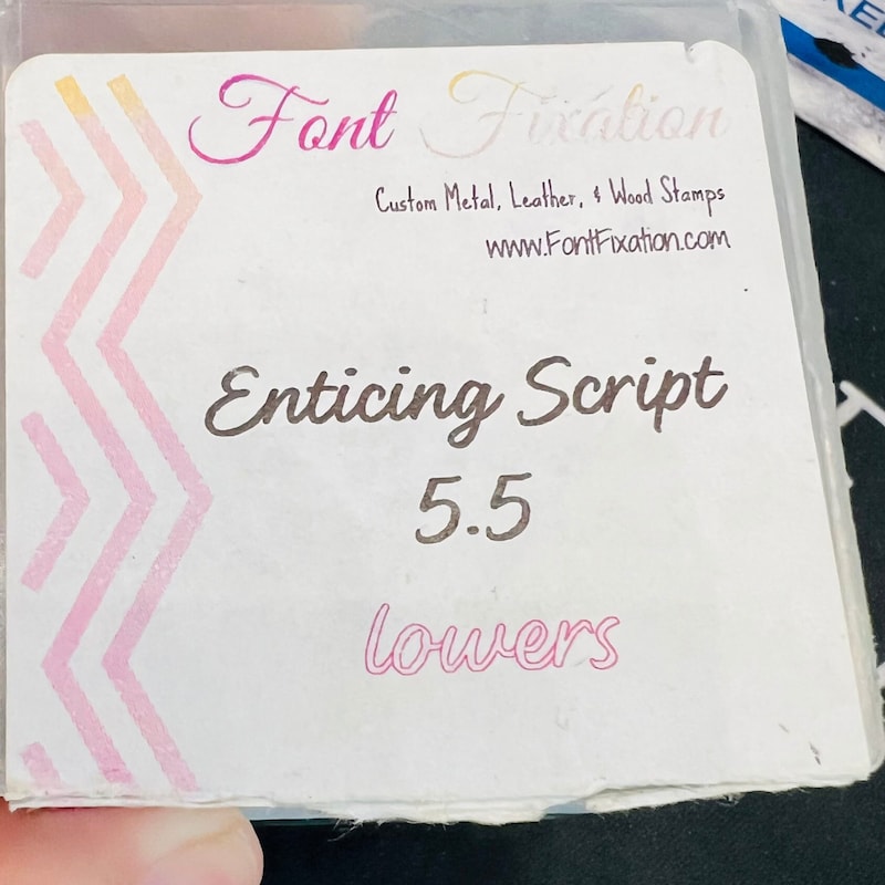 Script Font Stamp - Etsy