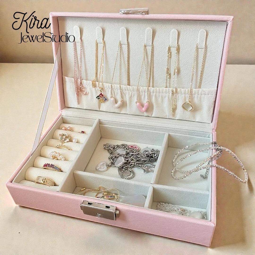Jewelry Box, Lockable Jewelry Packaging, Jewelry Dustproof Storage Box ...