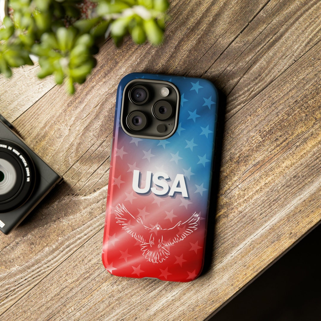 American Flag Cell Phone Case for iPhone and Samsung Galaxy. USA ...