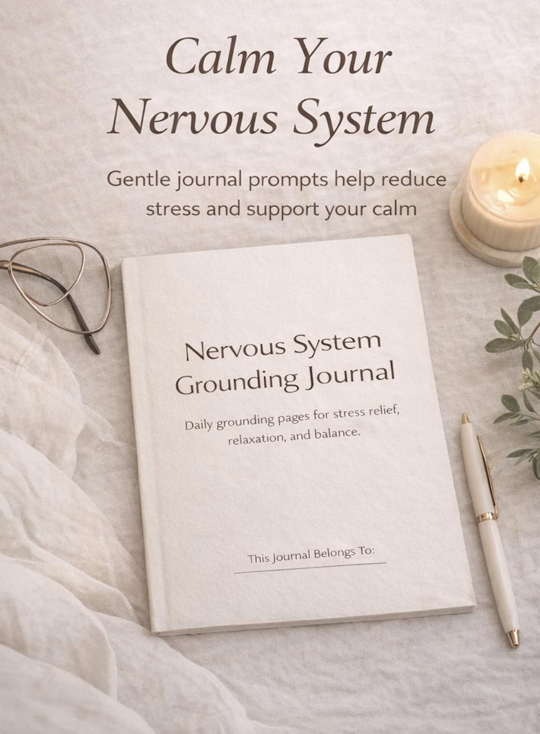 Nervous System Grounding Journal | 30 Day Reset & Regulation Workbook ...