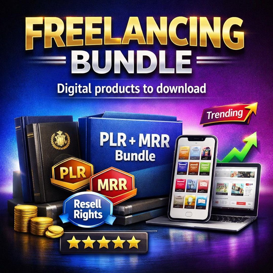 Freelancing Bundle - PLR MRR Resell Rights - Etsy