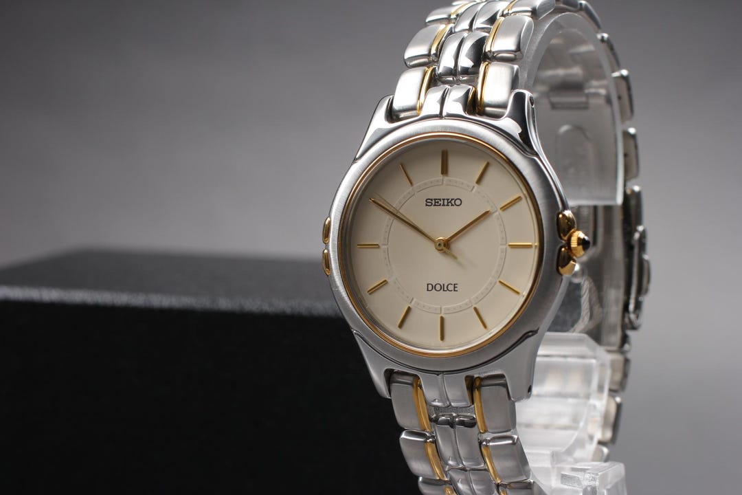 Vintage Seiko Dolce Mens Watch, 2002, Minimalist HAQ Quartz, Ref. 8J41 ...
