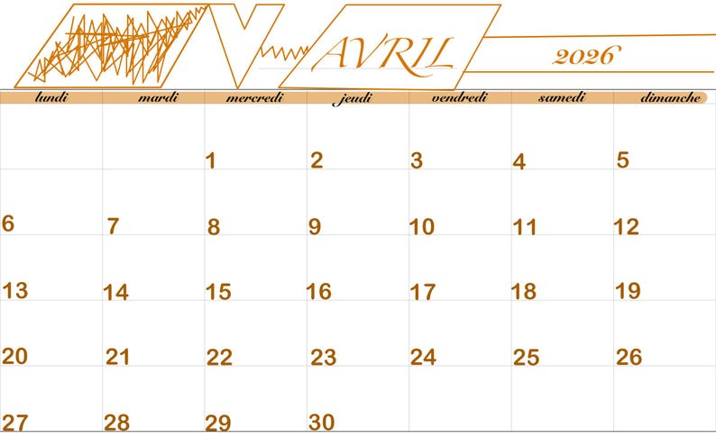 2026 Digital Calendar With Unique Geometric Shapes for Note-taking Apps ...