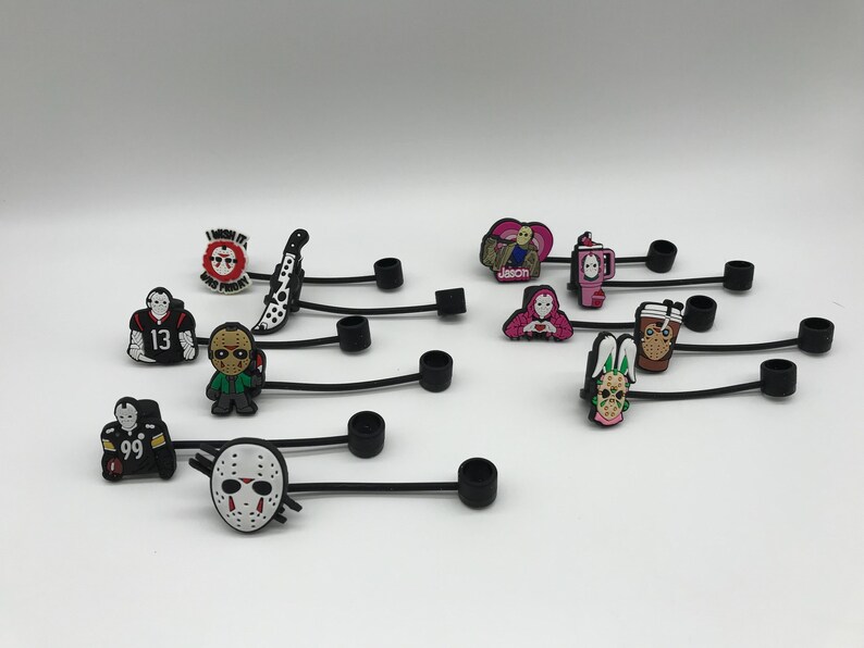 Jason Straw Topper | Horror Movie Silicone Straw Charm - Etsy