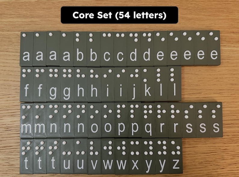 Magnetic Jumbo Braille Letter Blocks | Tactile Learning Toy for Blind ...