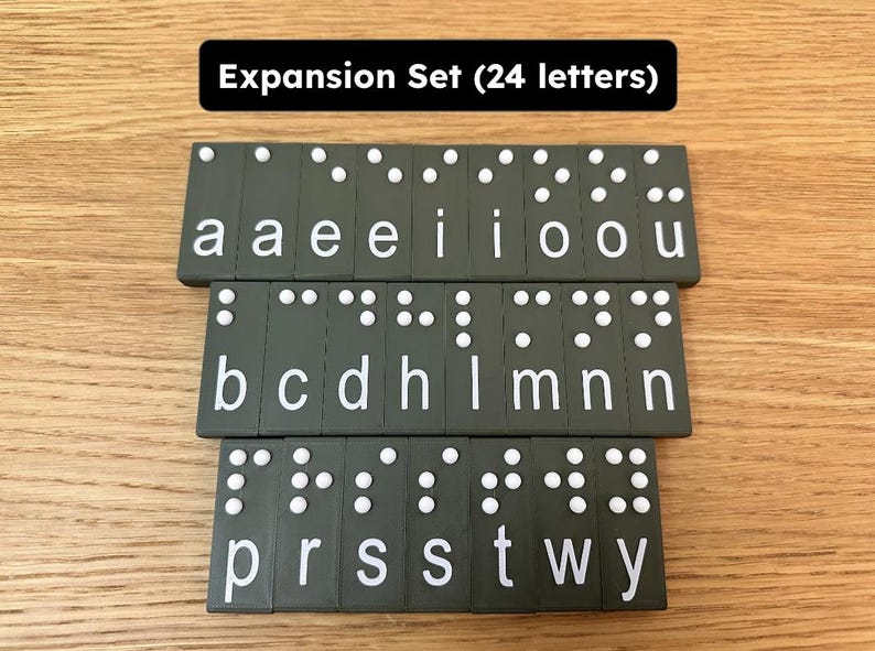 Magnetic Jumbo Braille Letter Blocks | Tactile Learning Toy for Blind ...