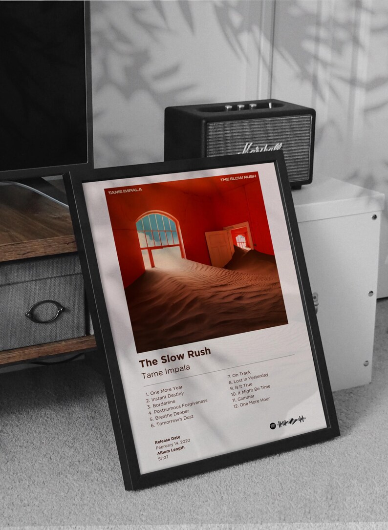 Tame Impala the Slow Rush Poster | Surreal Sand Window Art | Warm ...