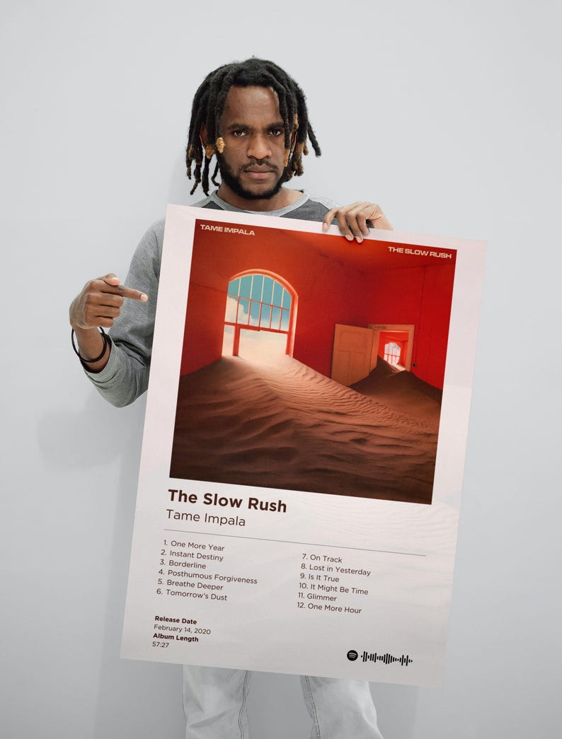 Tame Impala the Slow Rush Poster | Surreal Sand Window Art | Warm ...
