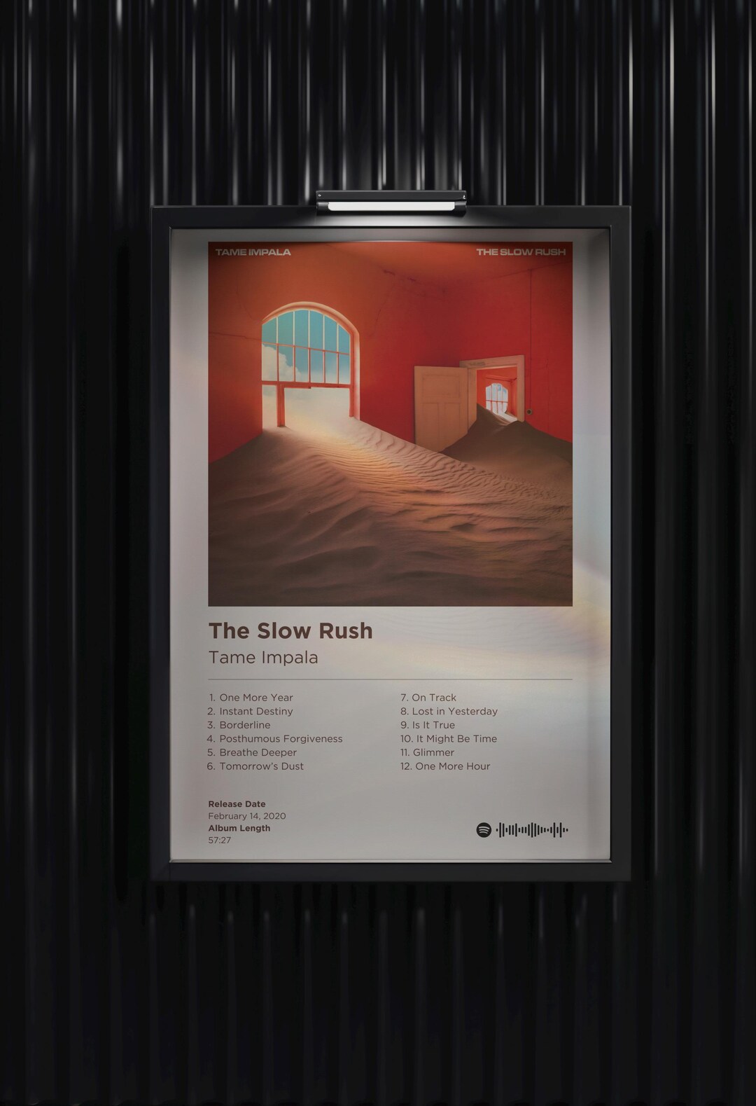 Tame Impala the Slow Rush Poster | Surreal Sand Window Art | Warm ...
