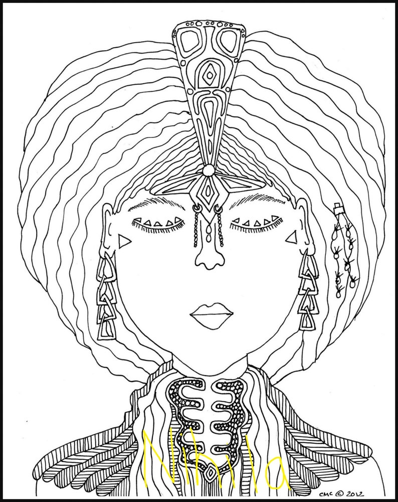 EXOTIC LADIES: A Coloring Book for All Ladies, Big and Small - Etsy