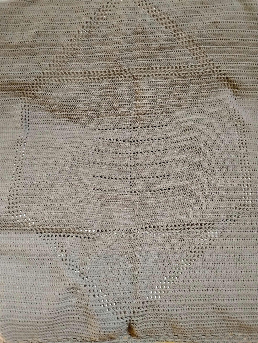 Pattern for Filet Crochet Football Afghan Throw Blanket - Etsy