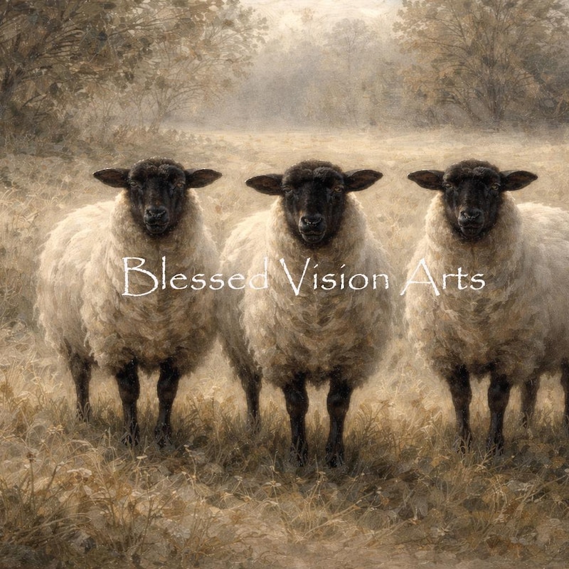 Blackface Sheep Wall Art - Etsy
