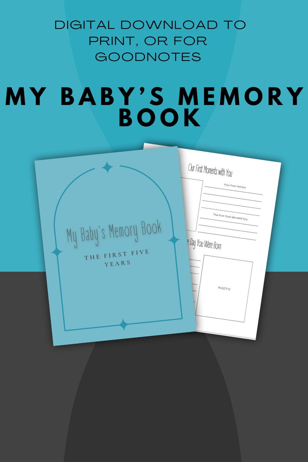 Baby's First Memory Book Printable | 87 Pages | Digital Baby Memory ...