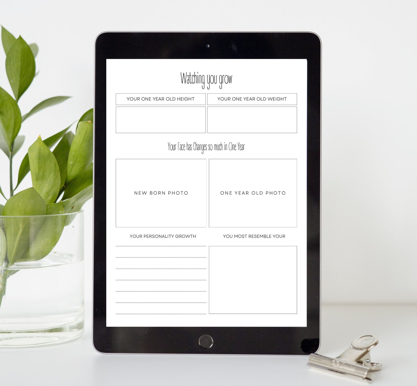 Baby's First Memory Book Printable | 87 Pages | Digital Baby Memory ...