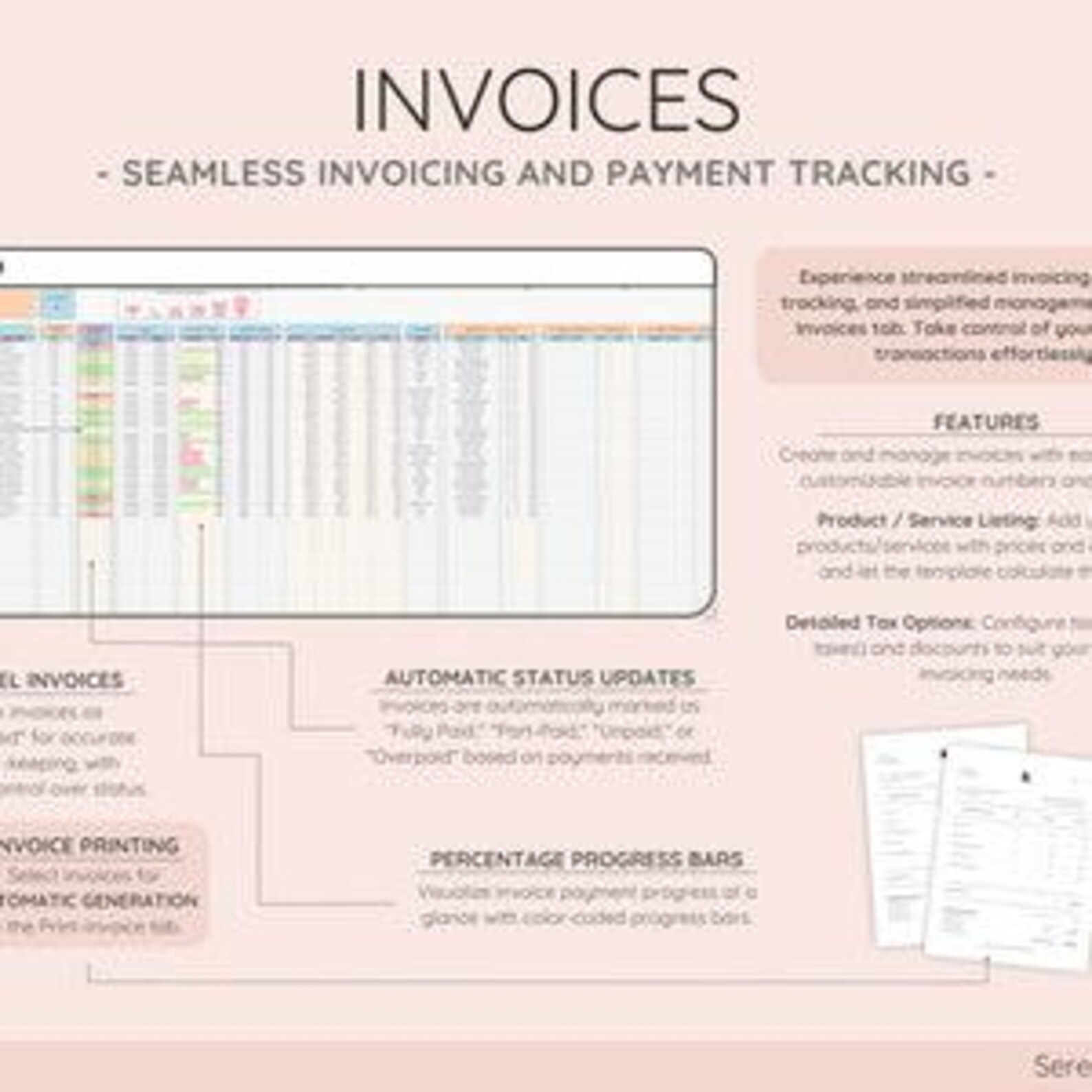 Editable Invoice Template and Bank Invoice Template - Etsy
