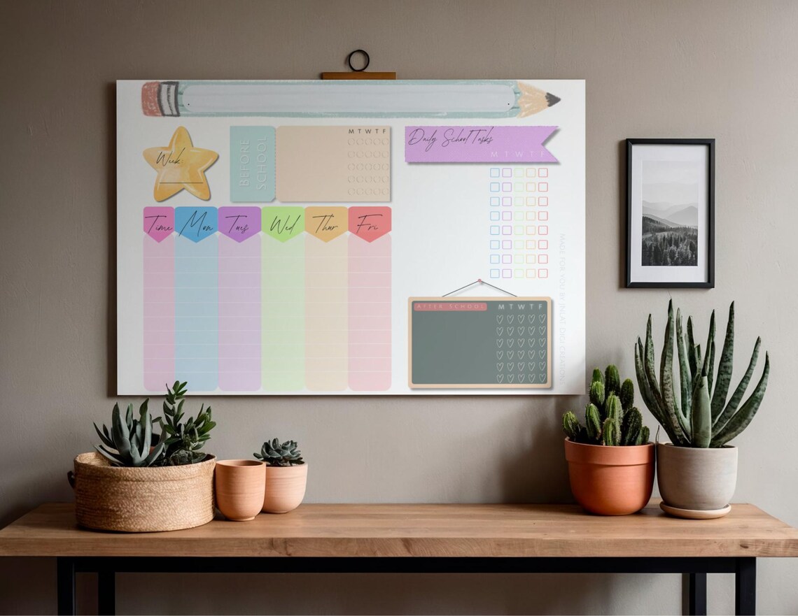 Homeschool Tracker, Before and After School Tracker - Etsy