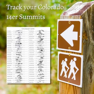 Colorado 14ers Summit Tracker - Etsy