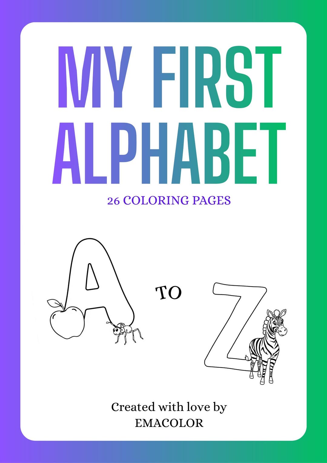 ABC Alphabet Coloring Pages for Kids | English Alphabet Worksheets | 26 ...