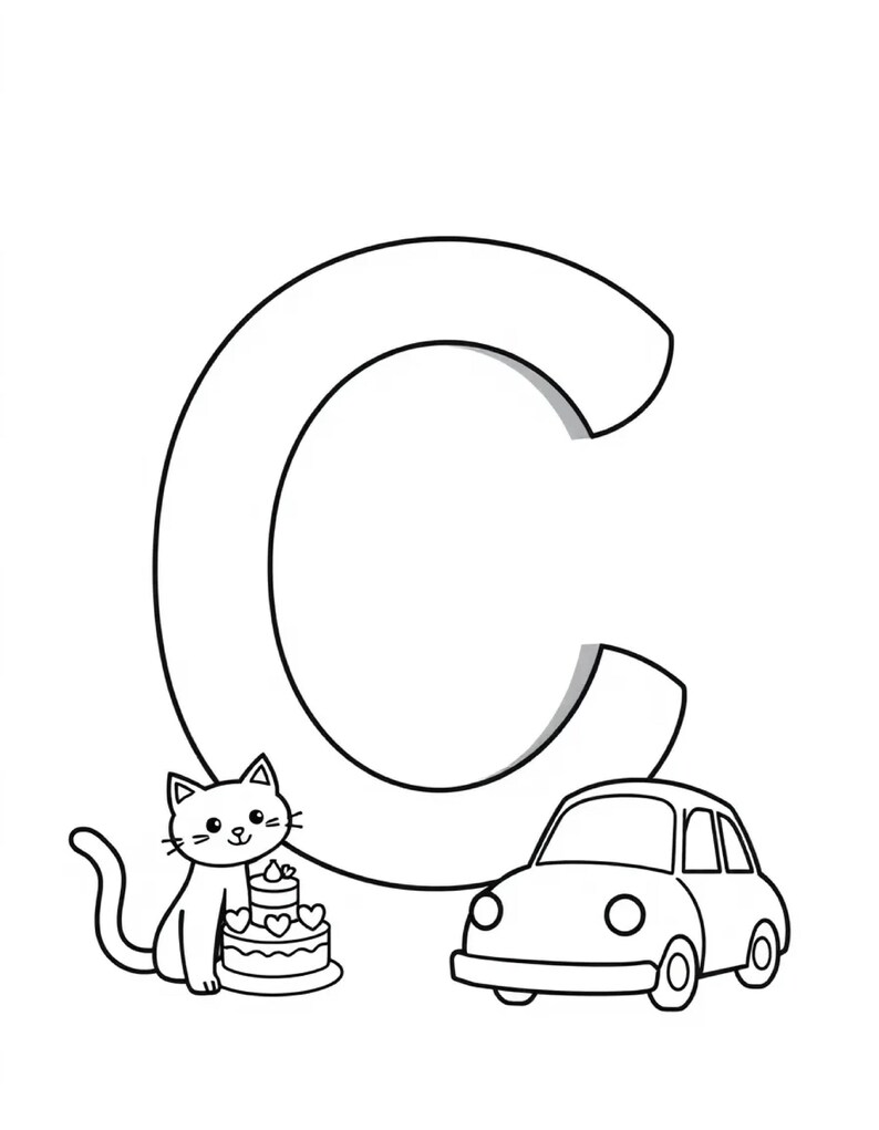ABC Alphabet Coloring Pages for Kids | English Alphabet Worksheets | 26 ...
