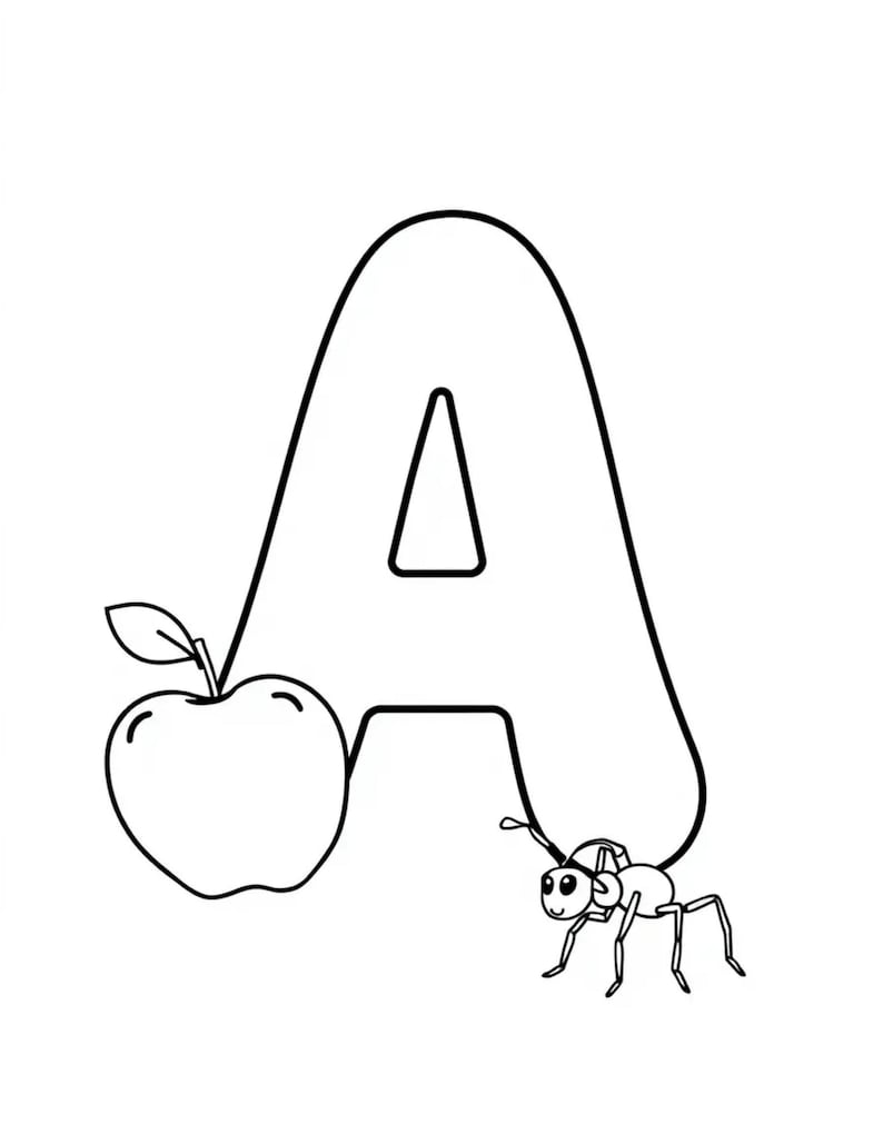 ABC Alphabet Coloring Pages for Kids | English Alphabet Worksheets | 26 ...