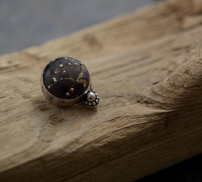 Handmade Sterling Silver Glass Button Clasp, Bracelet Closure - Etsy