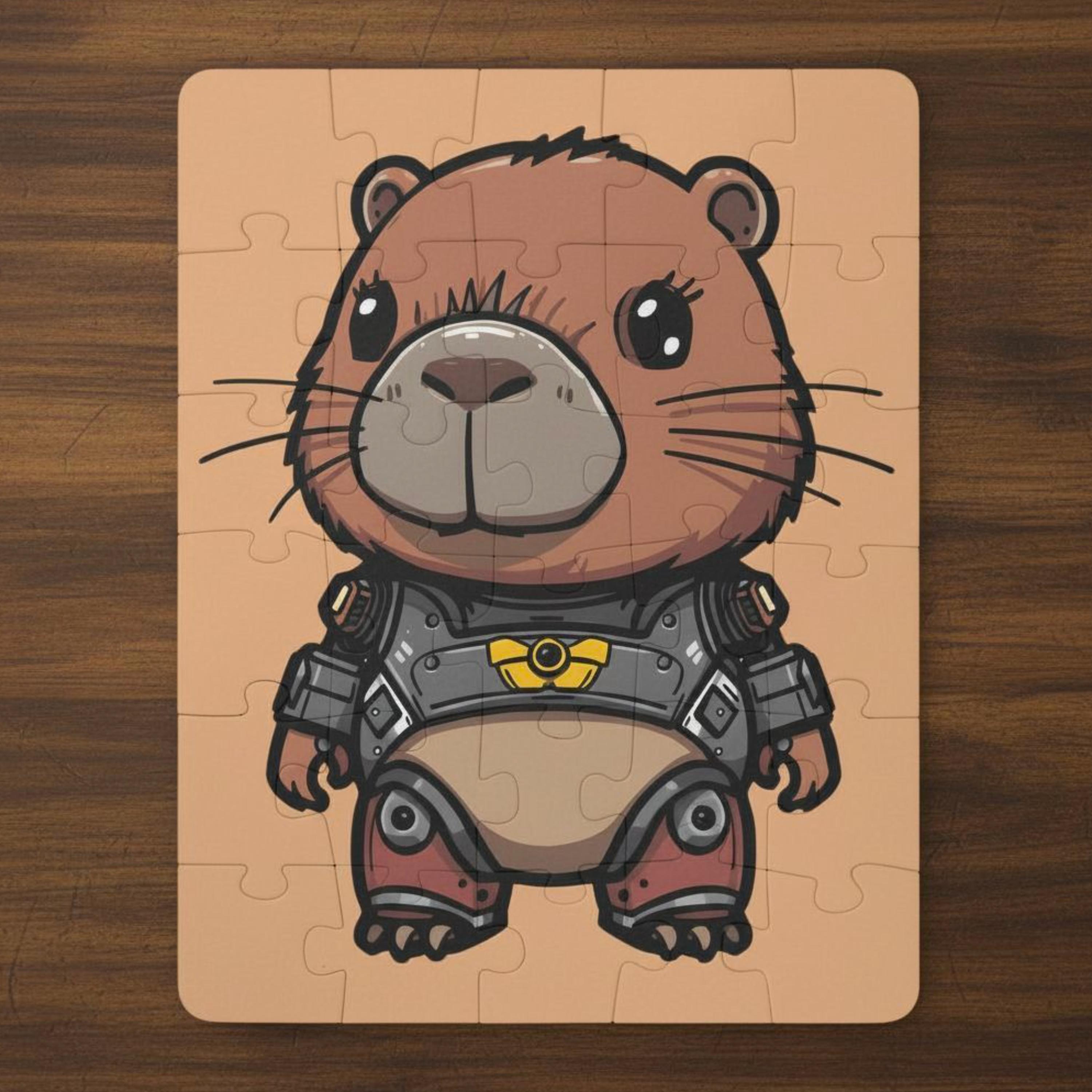 Capybara Robot Kids Puzzle Fun Educational Jigsaw Toy With Durable ...