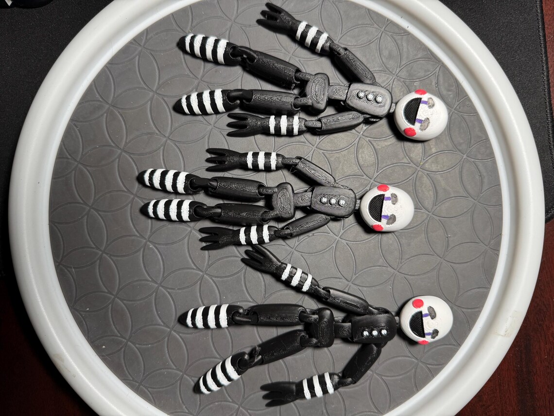 FNAF Puppet Inspired Flexi-articulated-fidget-cartoon-3d Printed - Etsy