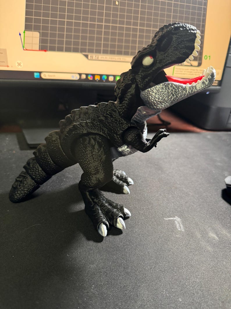 Articulated Omega Rex Dinosaur Toy, 3D Printed Flexi Dino - Etsy