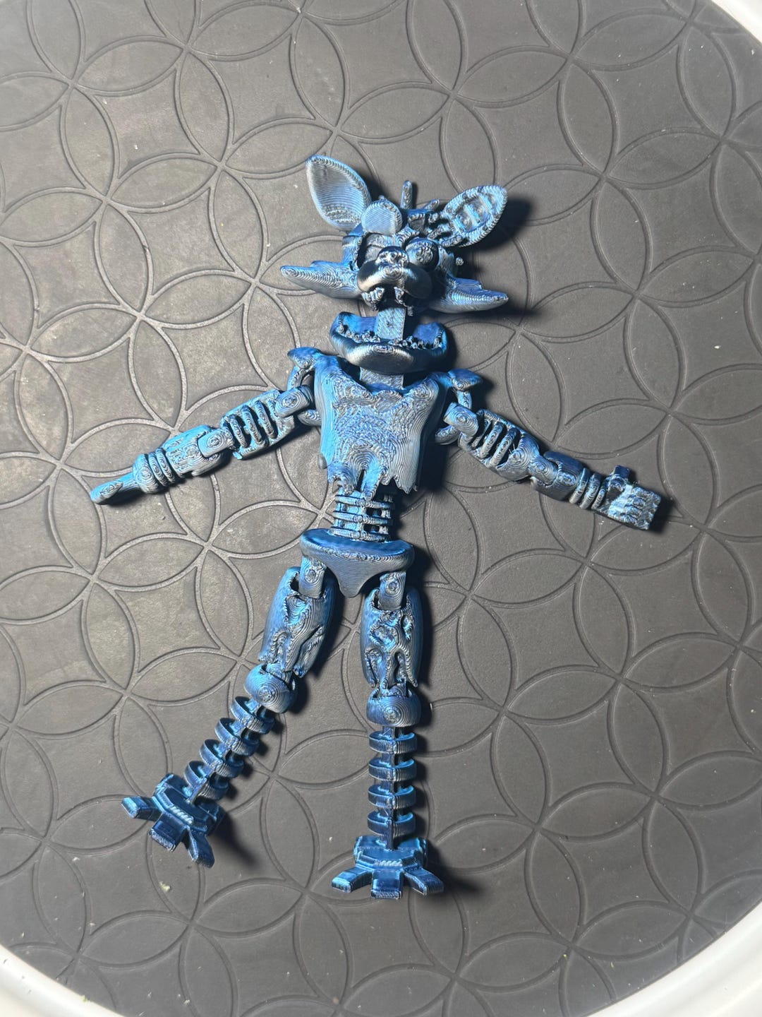 FNAF Withered Foxy Inspired Flexi-articulated-fidget-cartoon-3d Printed ...