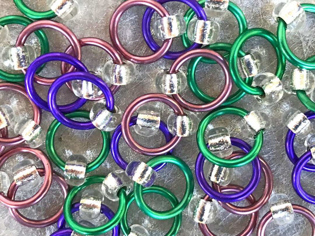 Limited Edition Ringlets crepe Myrtle Stitch Markers / Ring Stitch ...