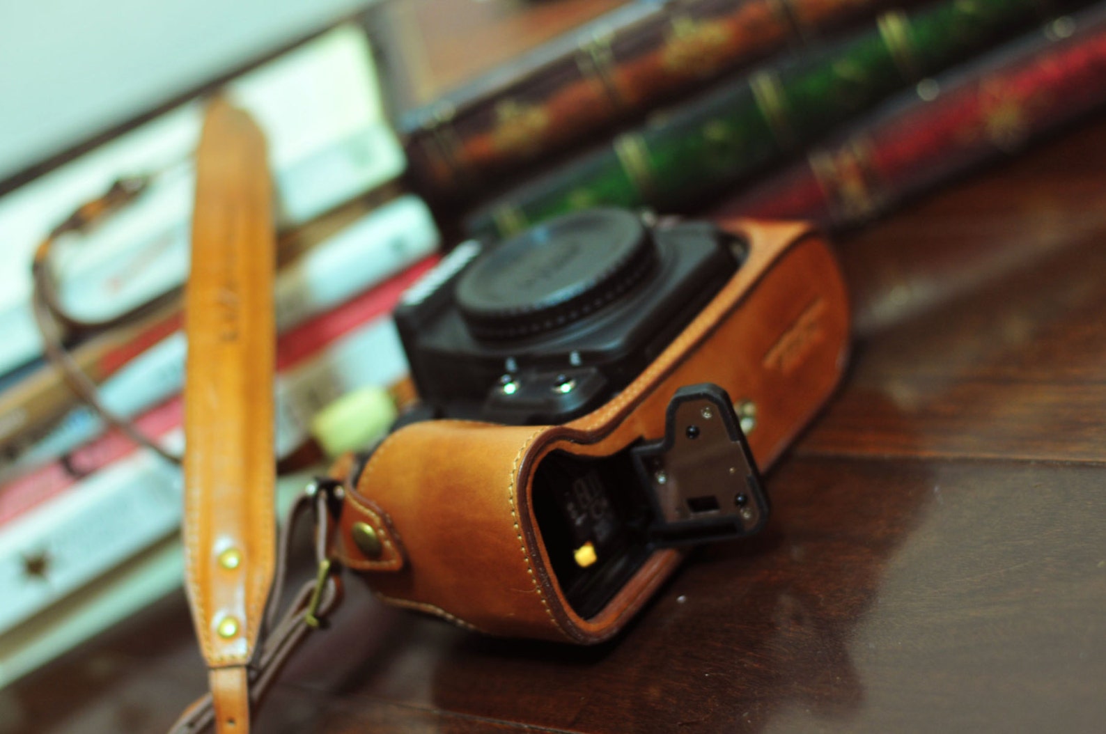 Nikon DF Leather Case , Vintage Brown Half Case + Strap - Etsy