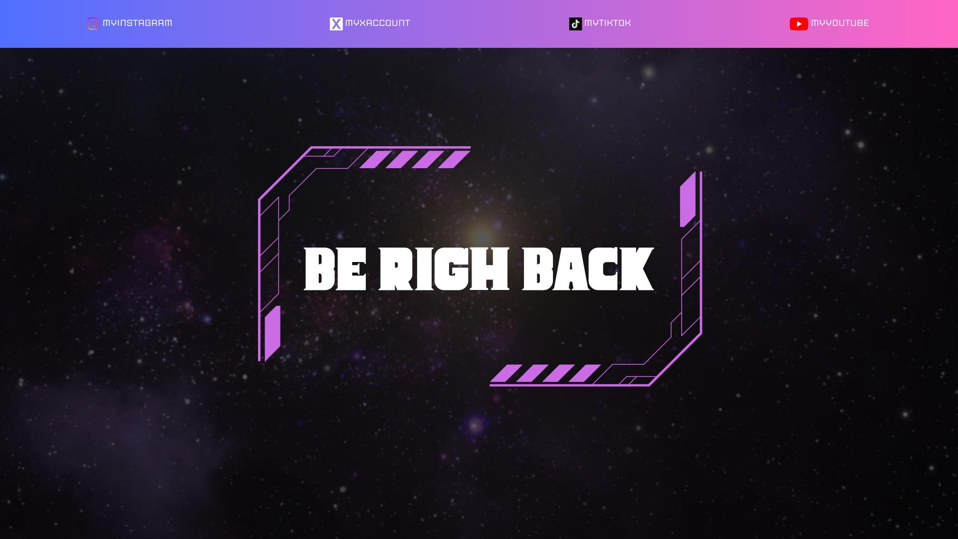 Space Theme Twitch Overlay - Etsy