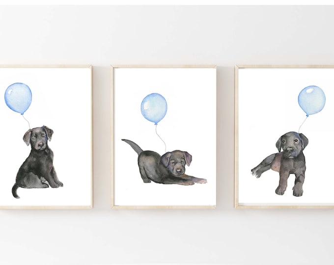 Vintage Labrador Retriever Print Wall Art Decor 1933 Cecil Aldin Black ...