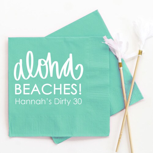 Glitter Aloha 30 Thirty Cake Topper 30th Birthday 30 and | Etsy