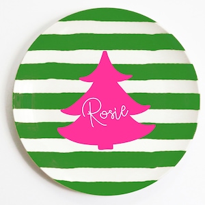 Personalized Holiday Plates, Melamine Christmas Plate, Kids Christmas ...