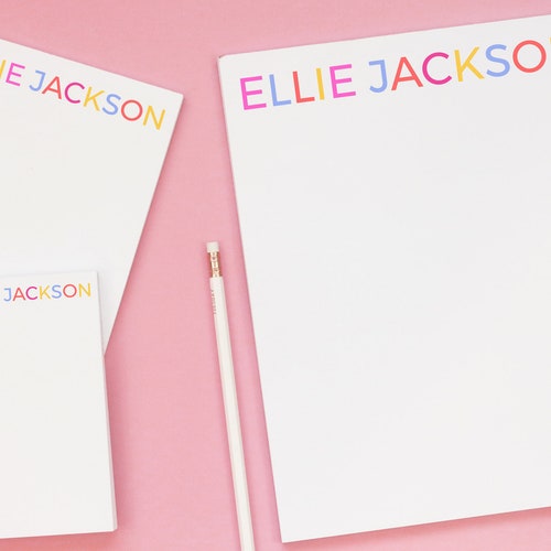 Girls Notepads Personalized Notepad for Girls Kids - Etsy