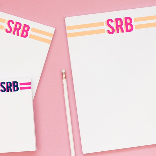 Personalized Monogram Notepad Custom Notepad for Girls Note - Etsy