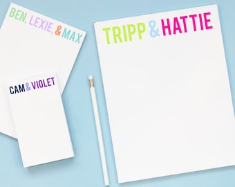 Family Notepad Personalized Note Pad With Name Custom Family | Etsy