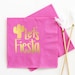 Fiesta Napkins Birthday Party Cocktail Napkins Mexican Themed Napkins ...