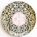Personalized Melamine Plate Monogram Plate for Kids Leopard | Etsy