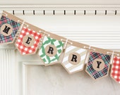 Items similar to Christmas Garland Holiday Banner Custom Personalized ...