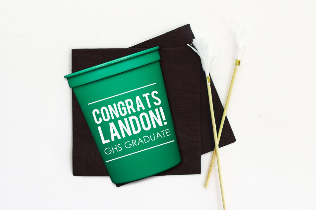 Graduation Cups, 2025 Graduation Party Decorations, Personalized ...